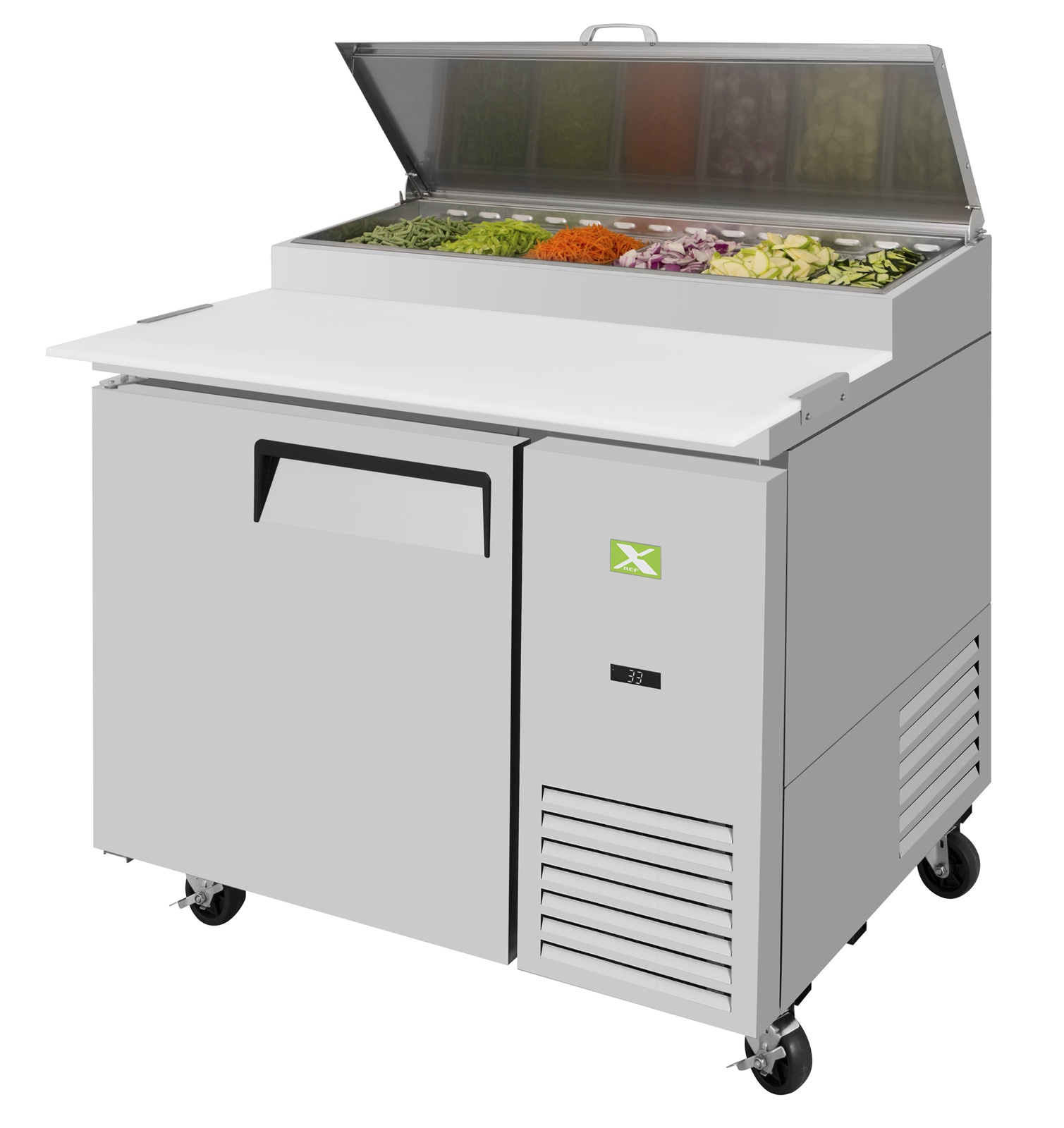 XPR-44-N 1DR Pizza Prep Table RefrigeratorORDERS